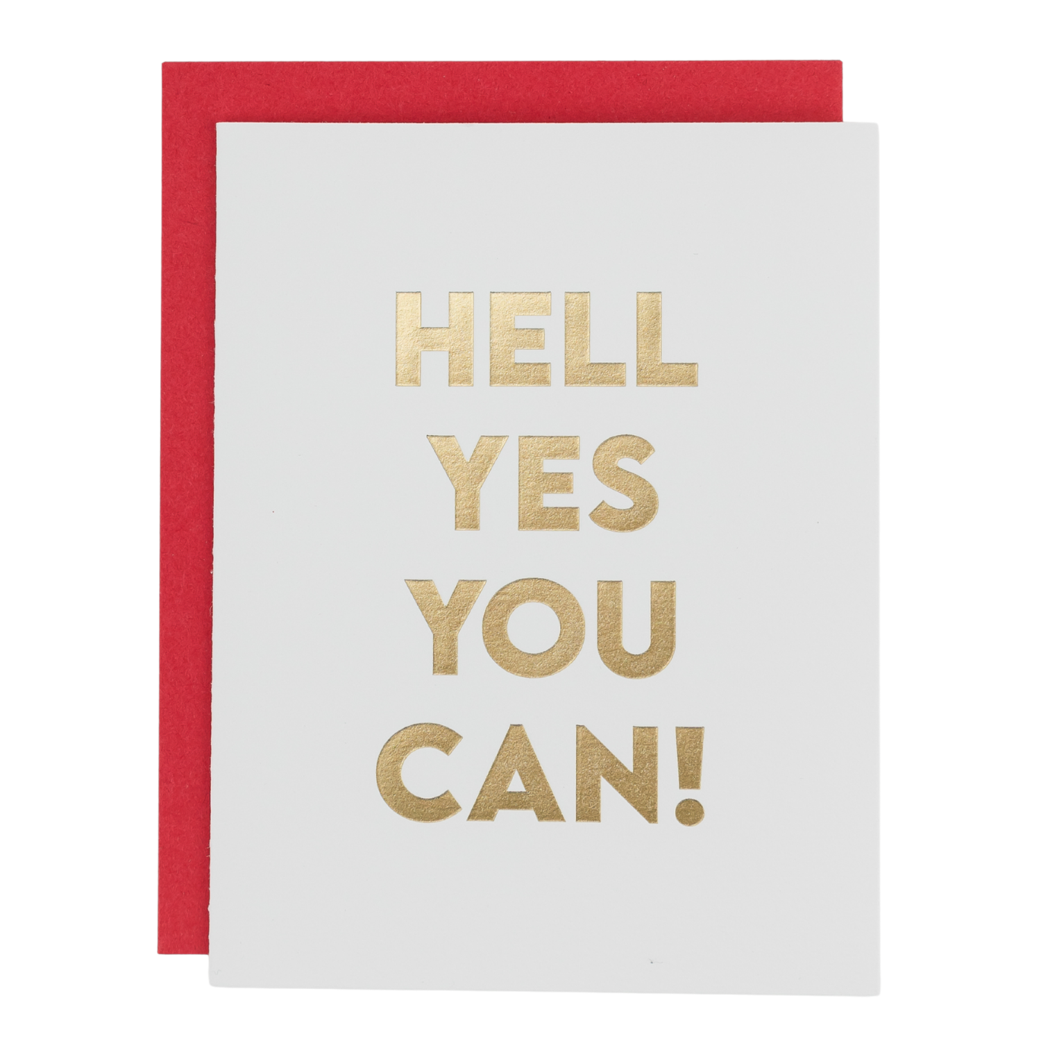 Hell Yes You Can - Encouragement Card – Chez Gagné Wholesale