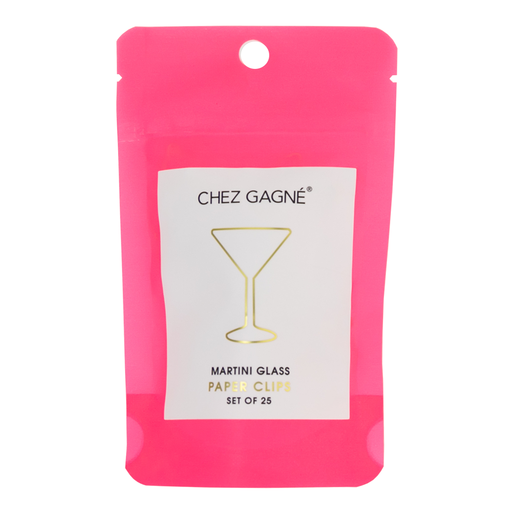 Chez Gagné - Paper Clip Pack - Martini Glass - Pack of 25 – Chez Gagné ...